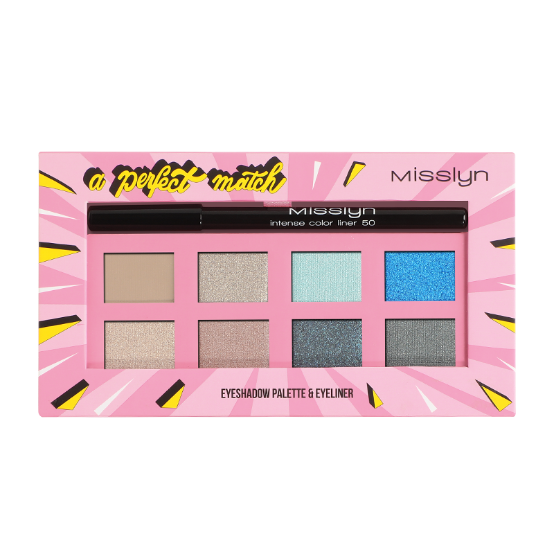Perfect Match Eyeshadow Palette & Eyeliner Set – Misslyn Cosmetics